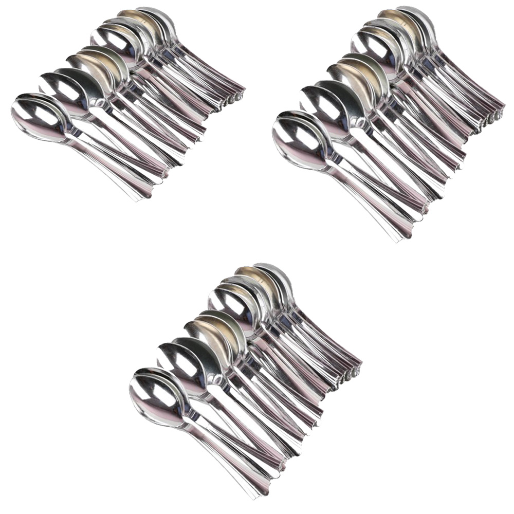 Buy Ezee Steel finish Disposable Dinner Spoon 150 Pieces Online @ ₹1350 ...