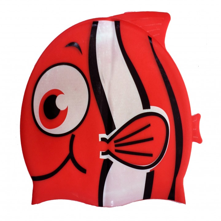 Buy Happy Fish Red Junior Swimming Cap Suitable For Kids Online @ ₹210 ...