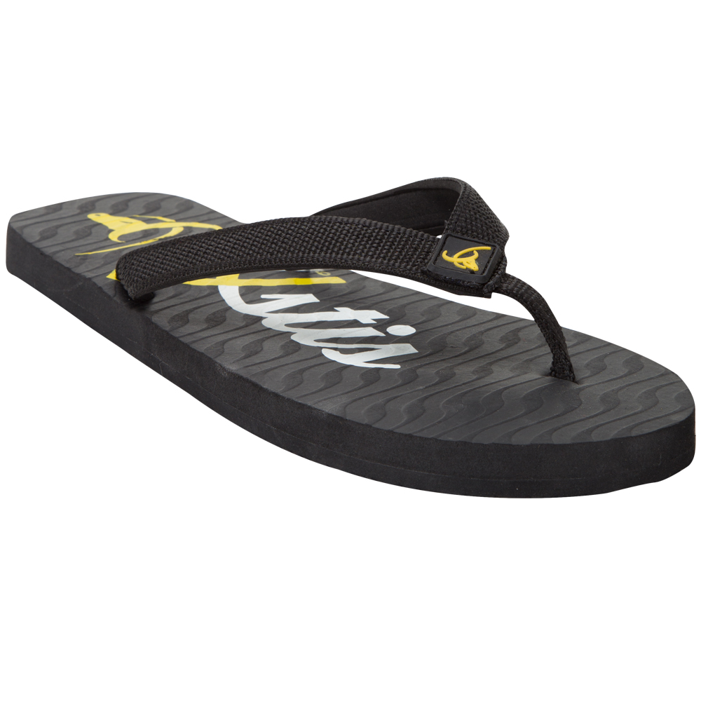 Buy Xystis Designer Black and Yellow Designer Flipflops Online @ ₹299 ...