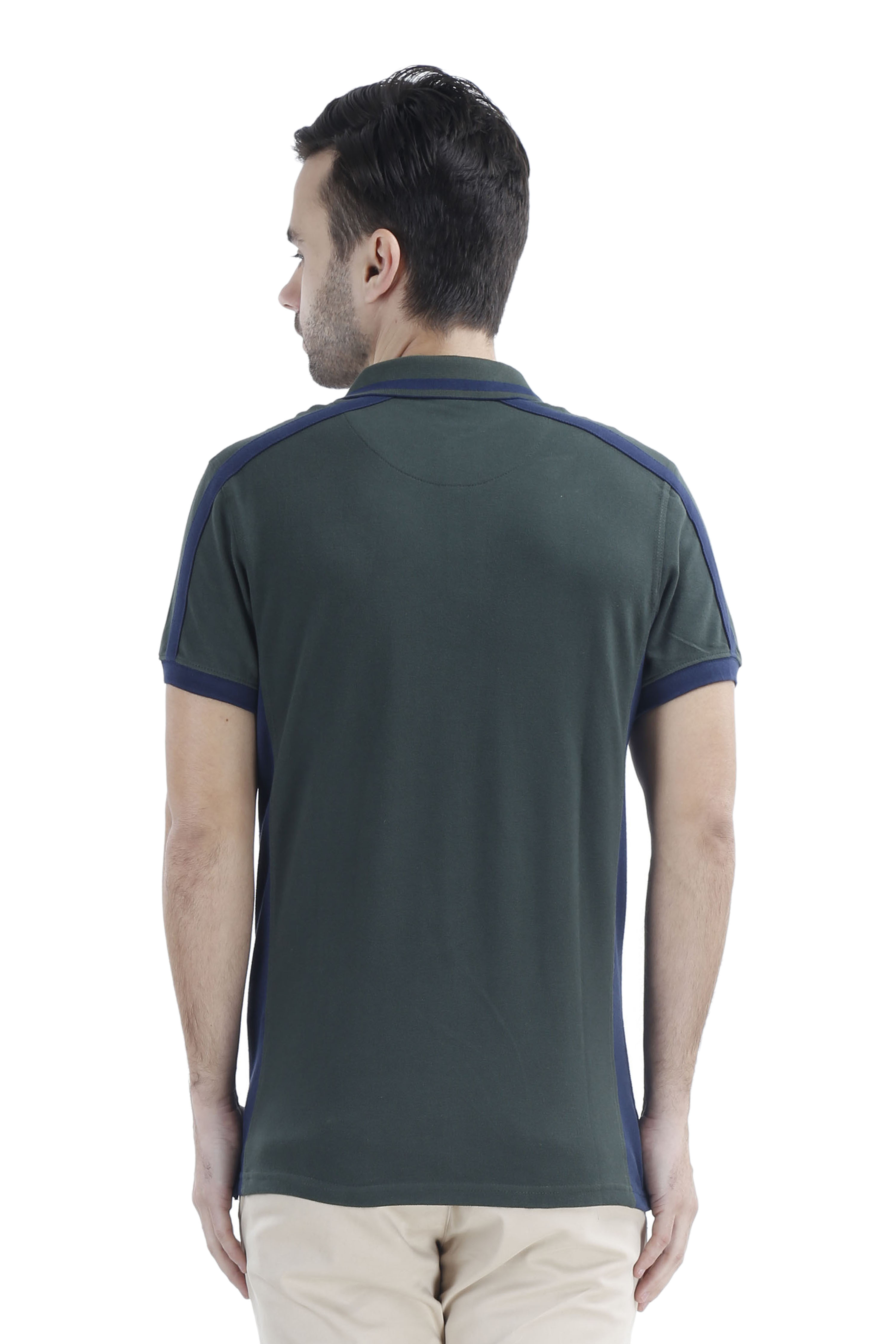 Buy Celio Green Polo Neck T-Shirt For Men Online @ ₹949 from ShopClues