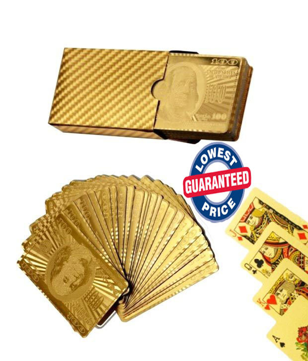 Guru Gold - 24kt Gold Plated Dollar Design Playing Cards