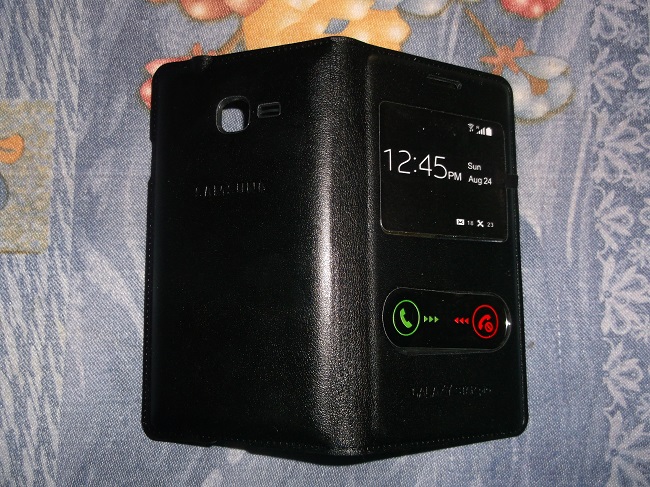 Original Samsung Galaxy Star Pro S-View GT-S7262 Leather Flip Cover case