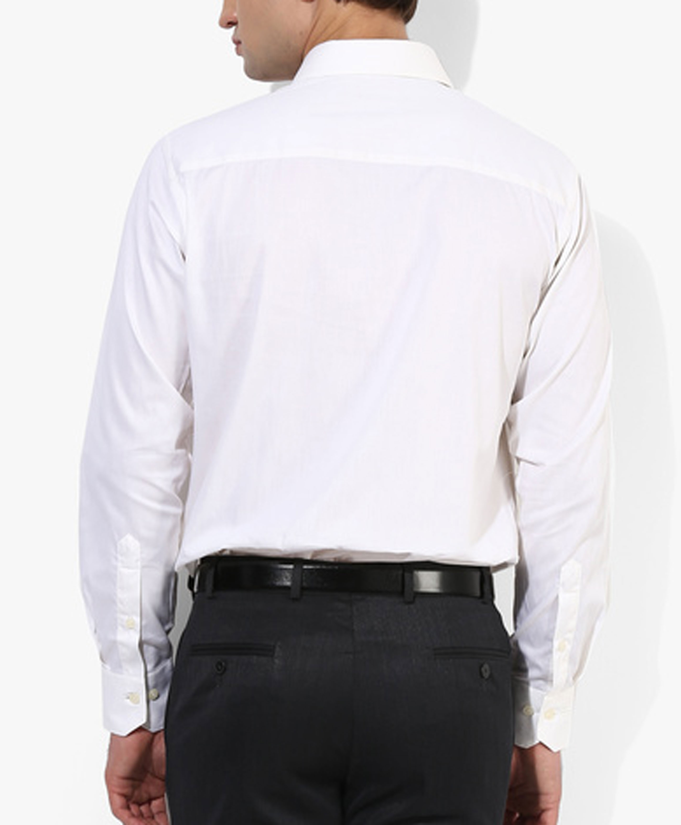 Buy SSB DJ White Solid Regular Fit Formal Shirt Online @ ₹499 from ...