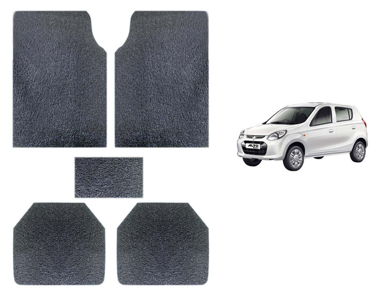 Buy Maruti Suzuki Alto 800 Car Grass Foot Mat Set of 5 Pcs. Online ...