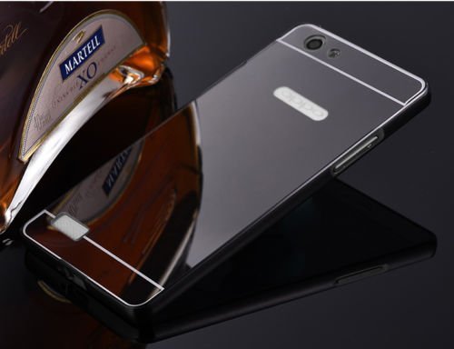 Buy Oppo Neo 7 Case Cover, Luxury Metal Bumper + Acrylic Mirror Back ...