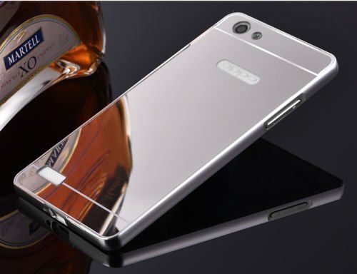 Buy Oppo Neo 7 Case Cover, Luxury Metal Bumper + Acrylic Mirror Back ...