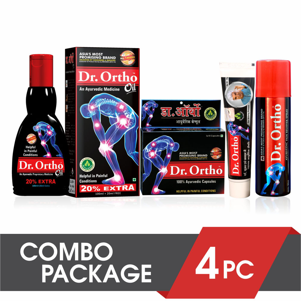 Buy Dr Ortho Ayurvedic Joint Pain Relief Combo Package Online @ ₹683 ...