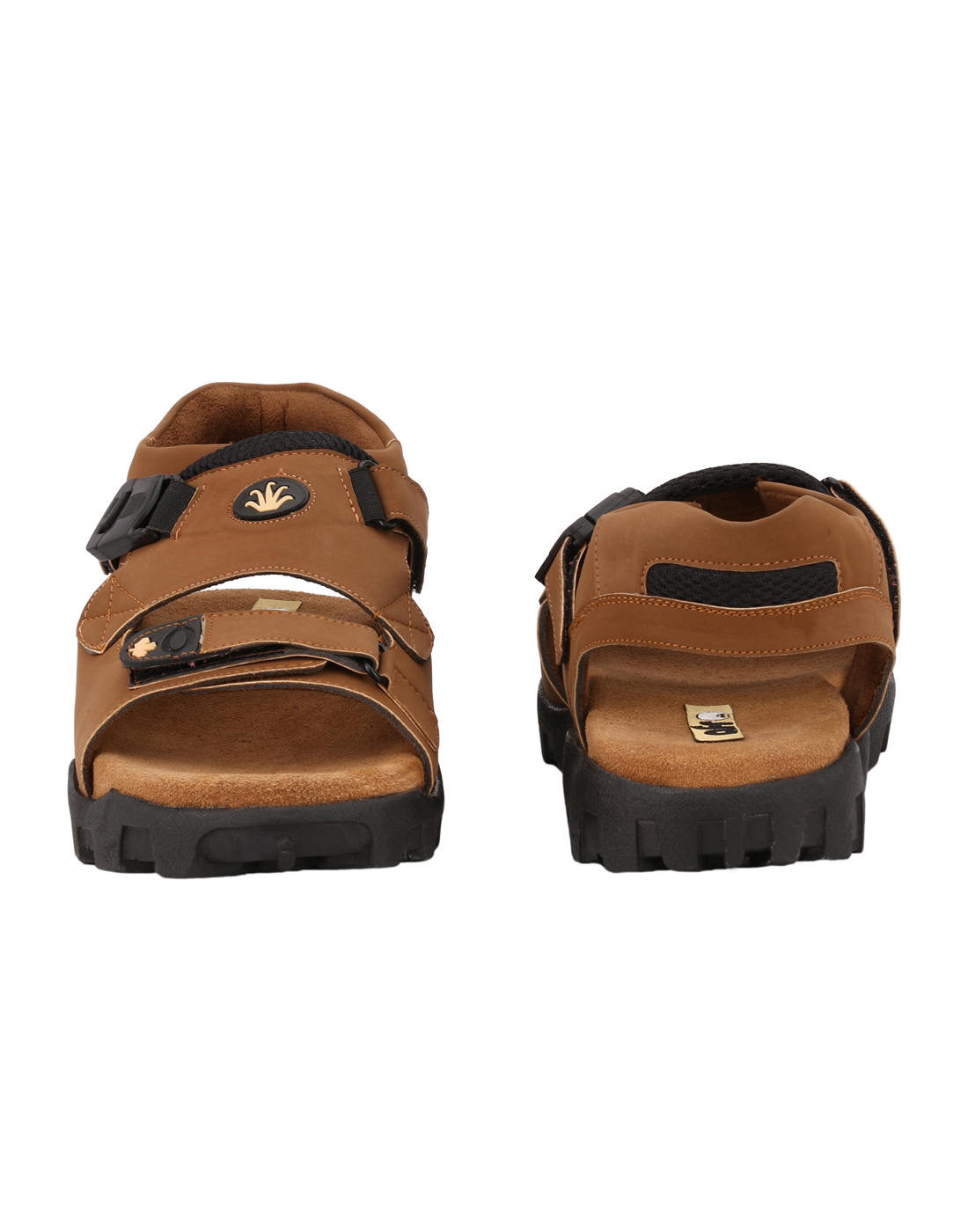 Buy Afrojack Men's Tan Velcro Sandals Online @ ₹999 from ShopClues