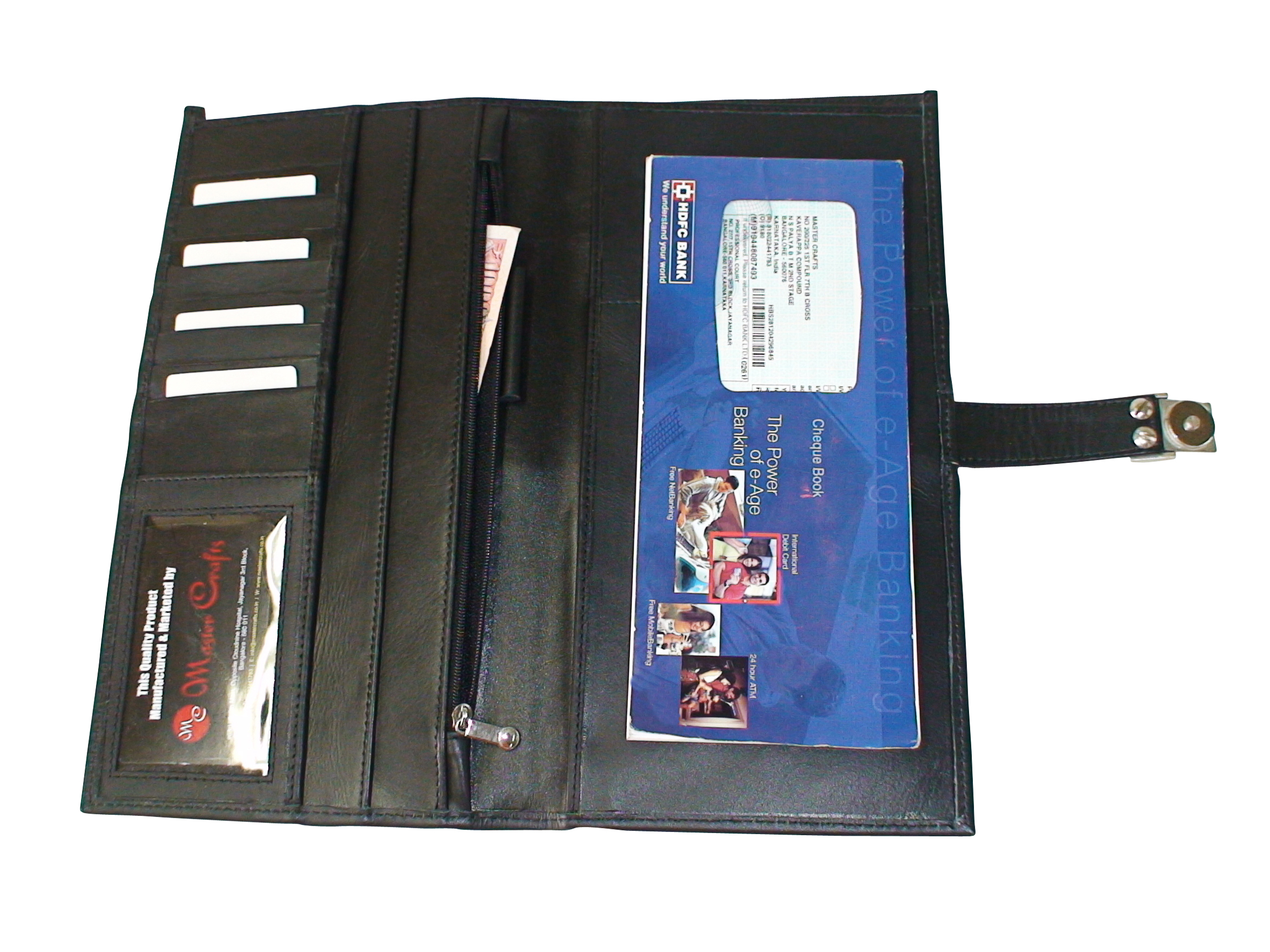 Cheque Book Holder - Genuine Leather