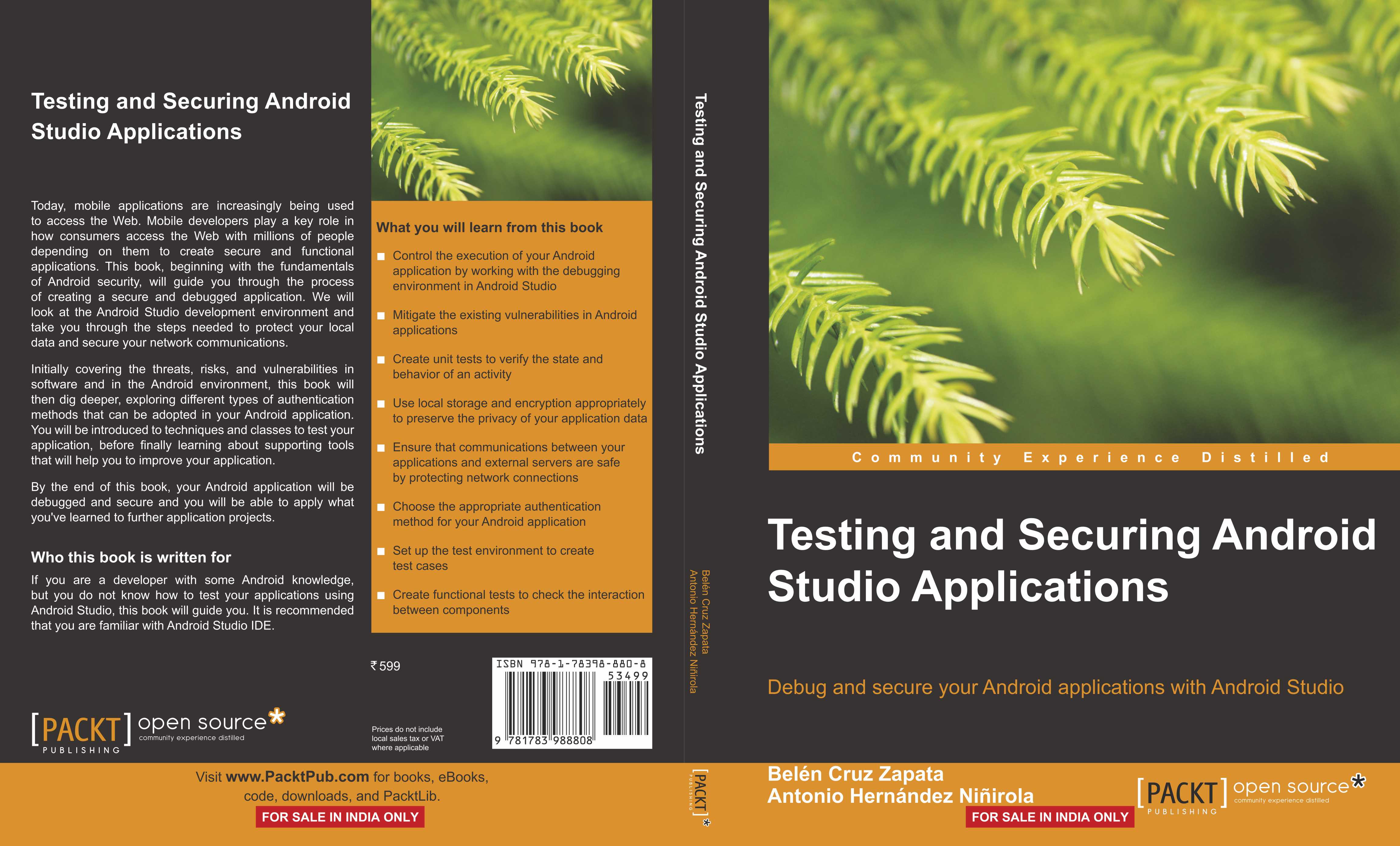 Buy Testing and Securing Android Studio Applications Online @ ₹599 from ...