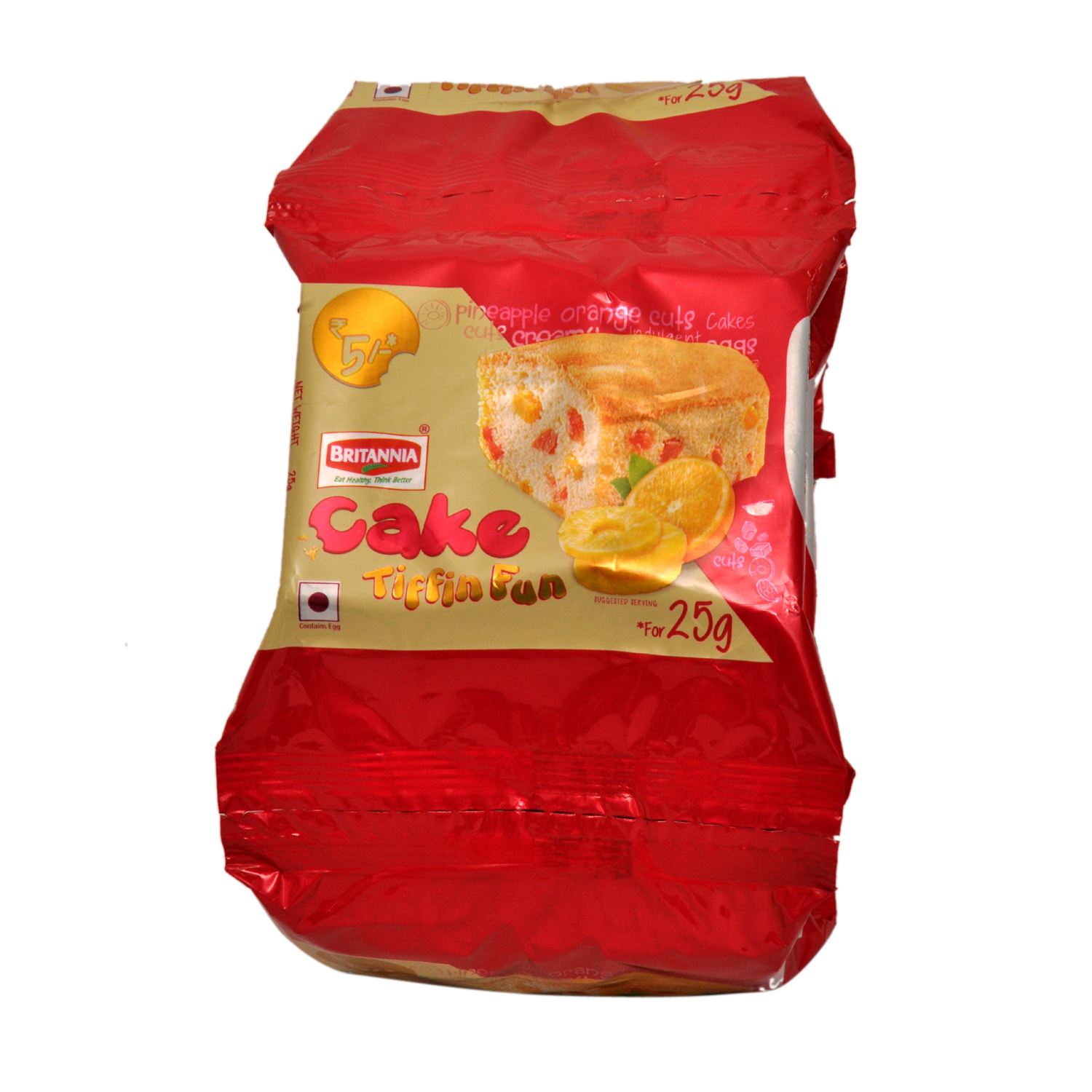 Buy Britannia Cake Fruit Chunk, Pack Of 10 Online @ ₹43 from ShopClues