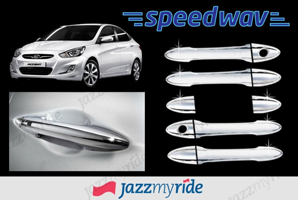 Online Hundai Verna Fluidic Chrome Plated Car Door handle Covers Set of ...