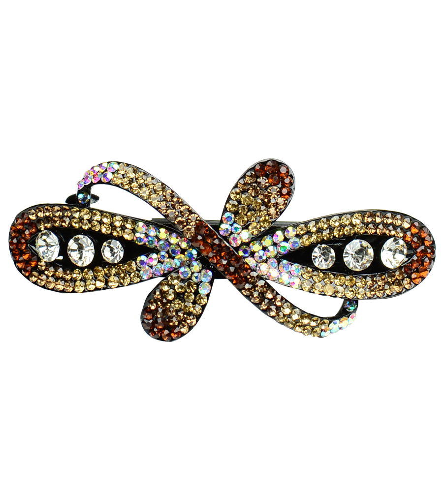 Buy Glitters Golden Colour American Diamond Hair Clip Online @ ₹435 ...