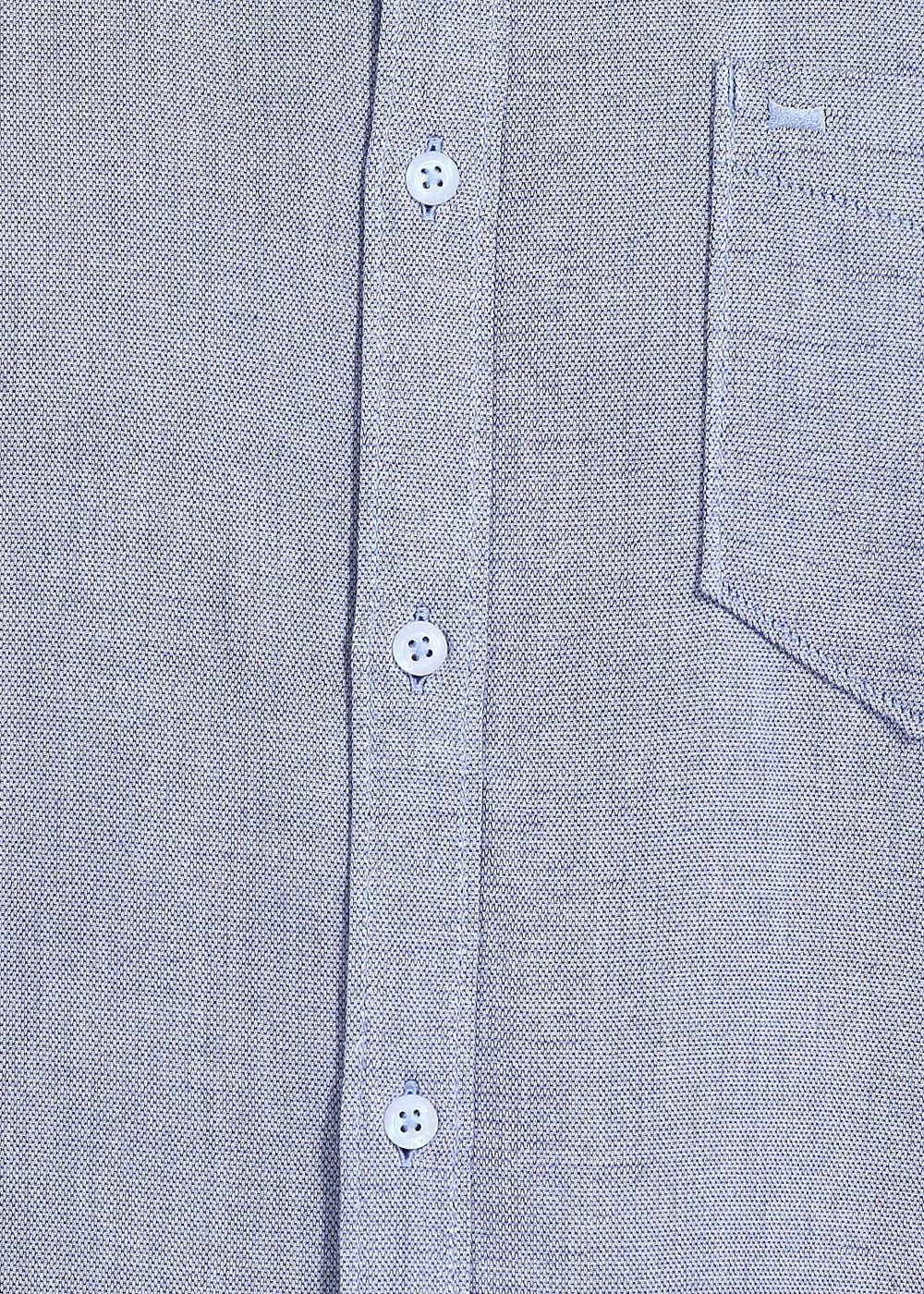 Buy Basics Slim Fit Classic Blue Dobby Shirt Online @ ₹900 from ShopClues