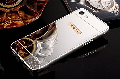 Buy Oppo F1s Case Cover, Luxury Metal Bumper + Acrylic Mirror Back ...