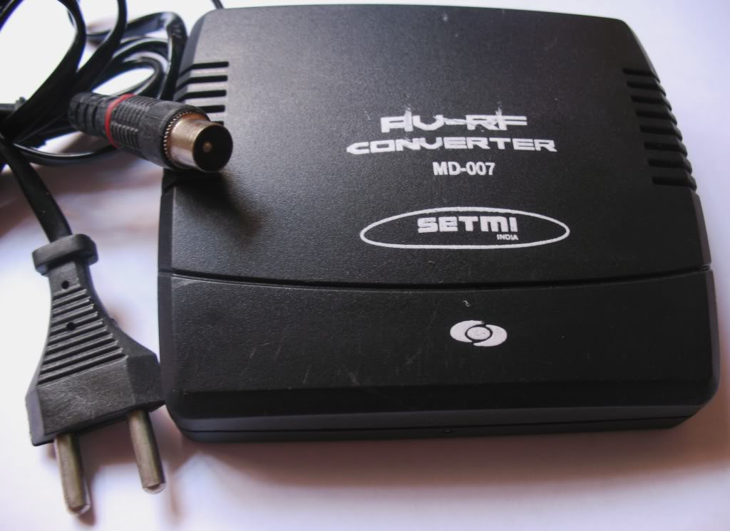 Buy AV to RF Converter Connect Set Top Box DVD Tata Sky Airtel Dish to ...