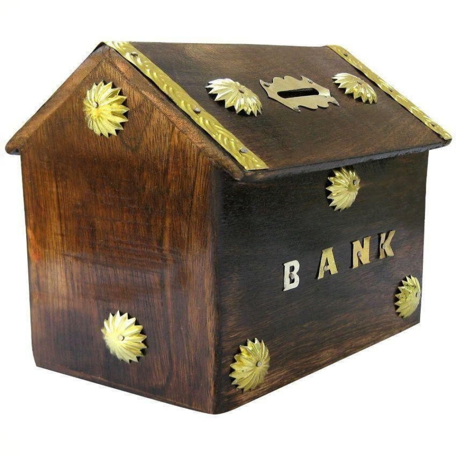 Buy DDH Brown Wooden Hut Shaped Piggy Bank Online @ ₹499 from ShopClues Buy DDH Brown Wooden Hut Shaped Piggy Bank Online @ ₹499 from ShopClues
