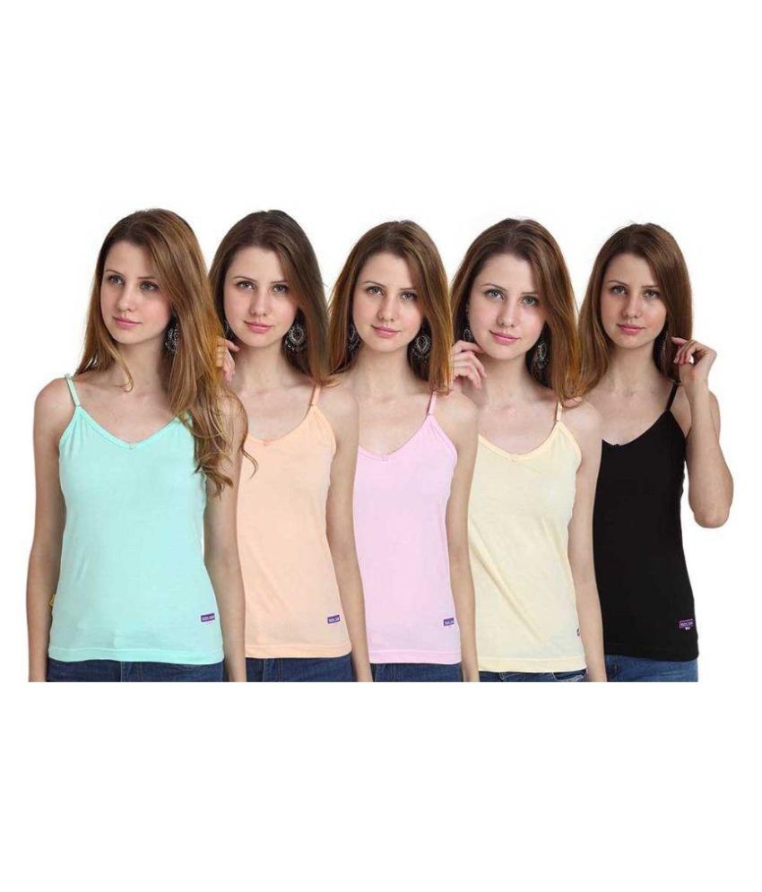 Buy Selsia Girls Camisoles Pack Of 6 Pieces Online @ ₹546 from ShopClues