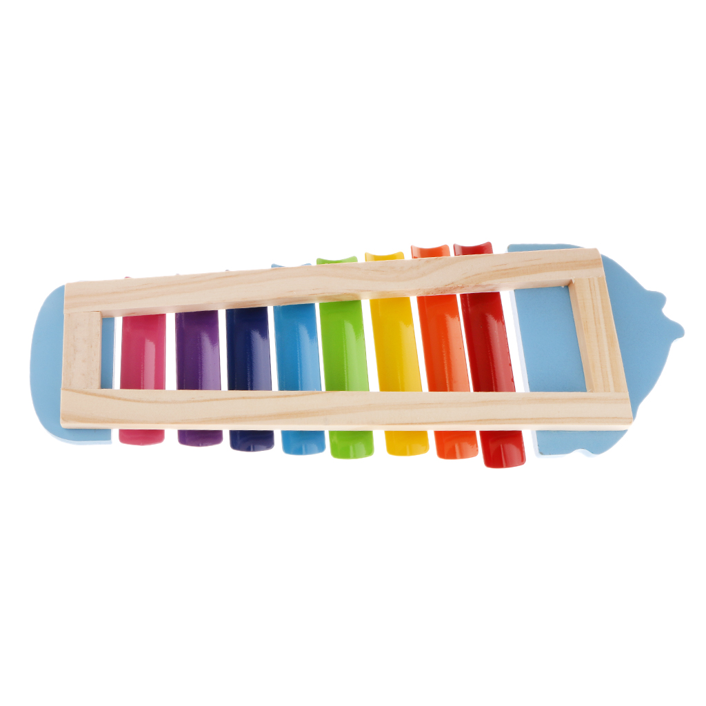 Buy Magideal 8 Tones Knock Piano Musical Xylophone Baby Play Learn Wooden Toy Gift Fish Online ...