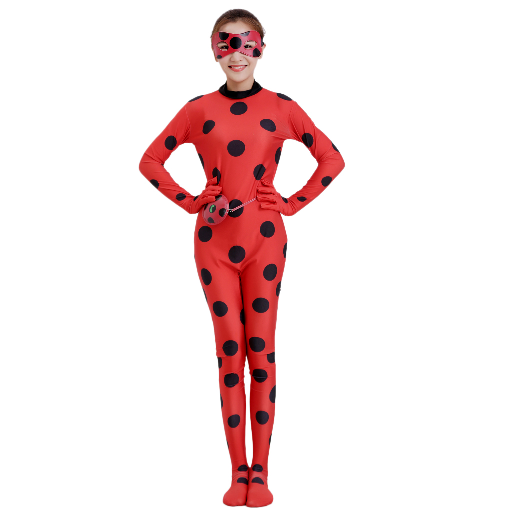 Buy Magideal Miraculous Ladybug Cosplay Costume ndex Suit Ladybug Suit ...