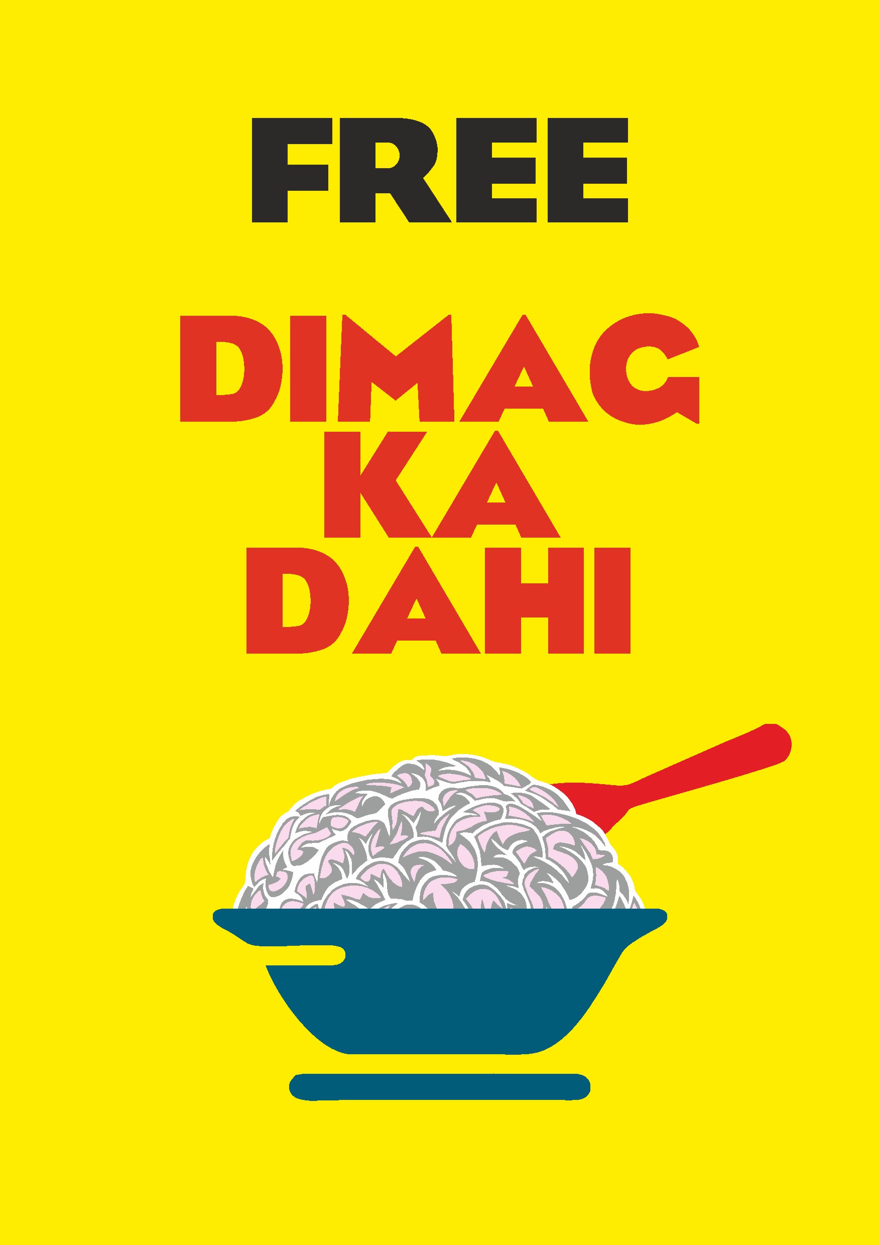 Buy Dimag Ka Dahi Poster Online @ ₹170 from ShopClues