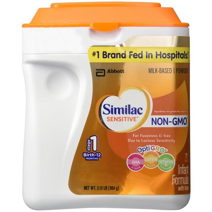 Buy Similac Sensitive Non-Gmo Infant Formula With Iron Stage 1 (0-12m ...