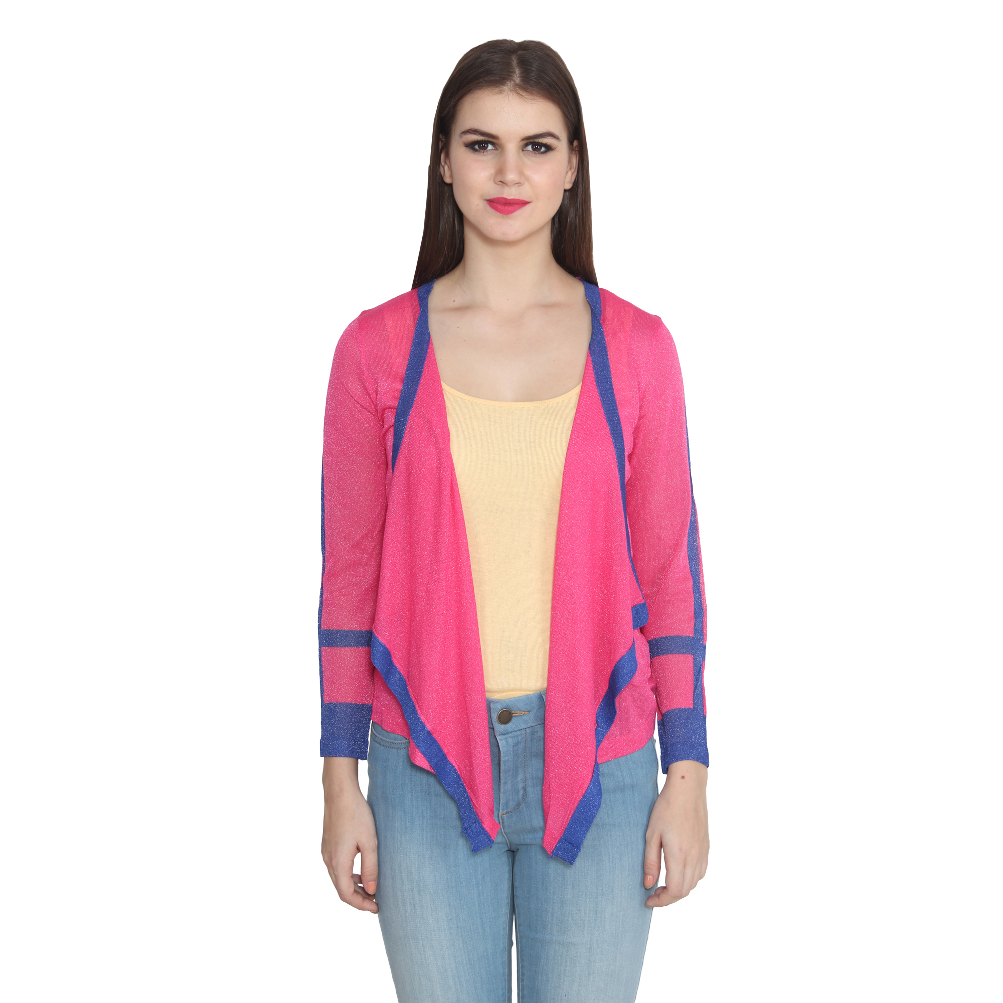 Buy Hangup Pink Solid Woollen Shrug Online @ ₹699 from ShopClues