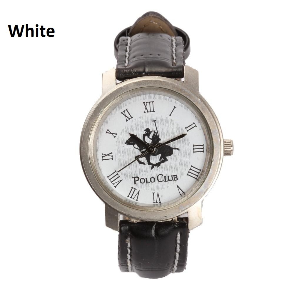 Polo Club White Colour Round Men's Watch With Box