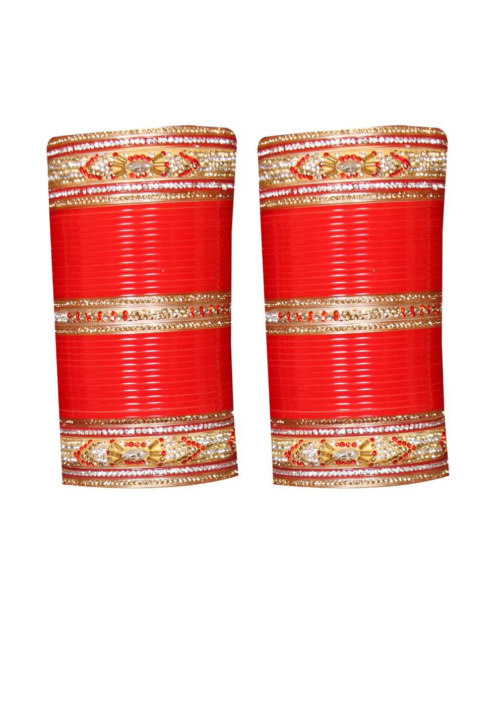 Buy Red Golden Acrylic Bridal Chura for kids Online @ ₹1999 from ShopClues