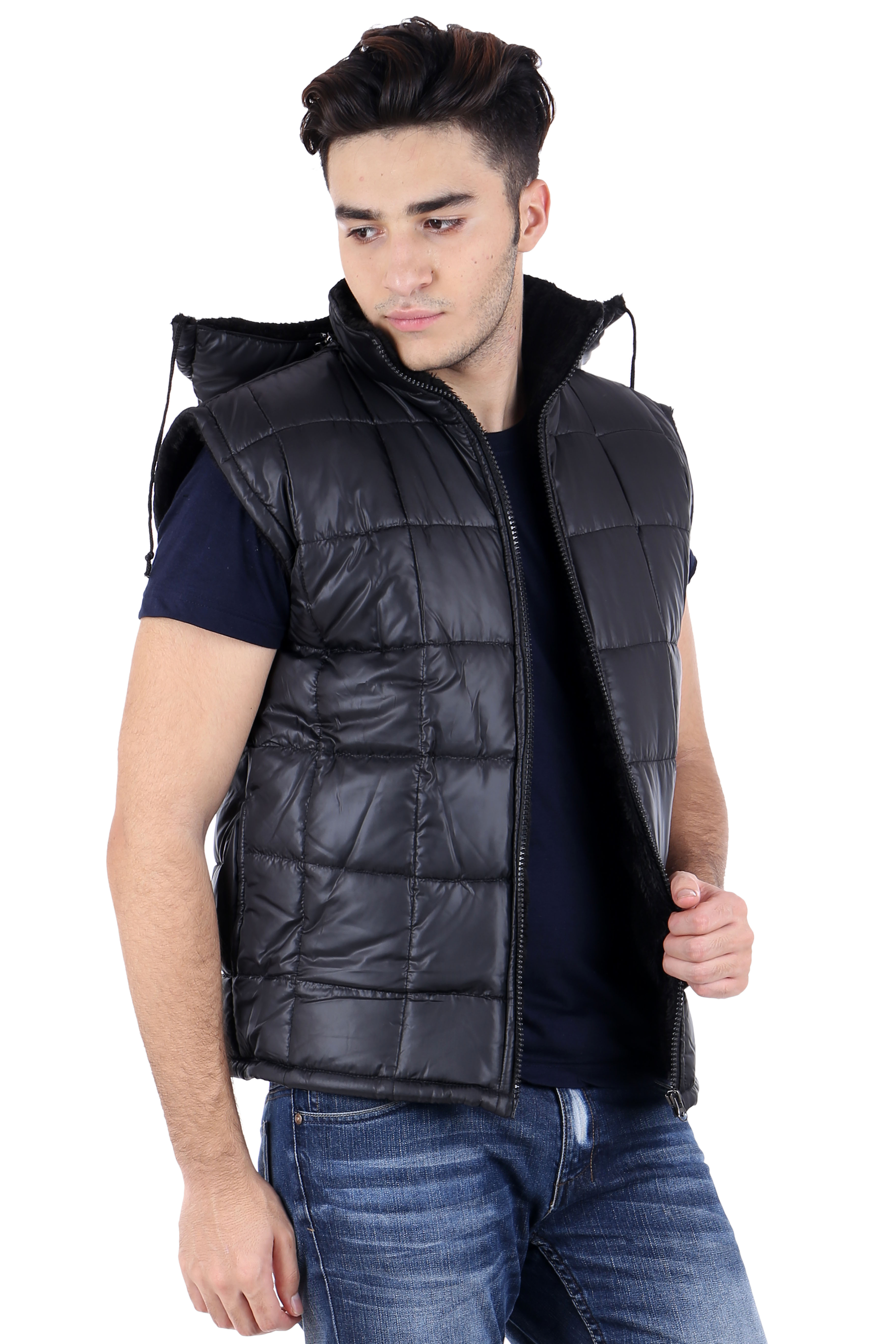 Buy Christy's Collection Black Sleeveless Jacket For Men Online @ ₹619 ...