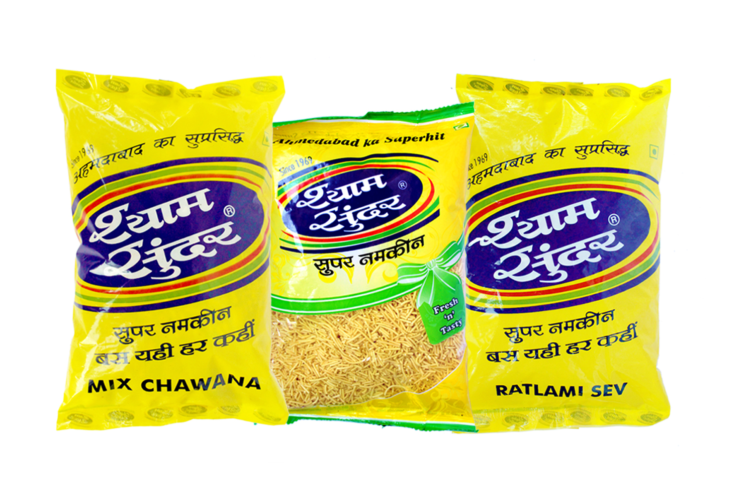 Buy Shyam Sunder Combo Pack of 3 -(Mix Chawana + Jini Sev + Ratlami Sev ...