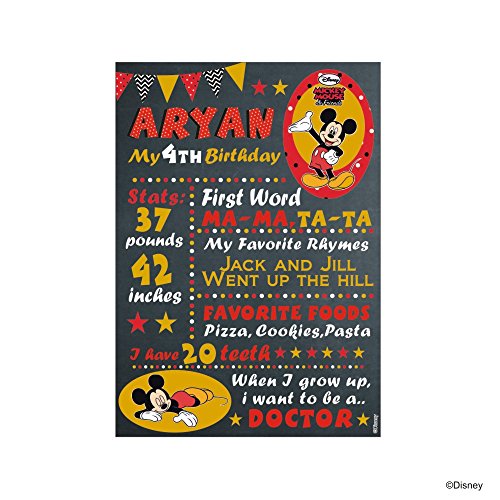 Buy Disney Mickey Mouse Chalkboard poster Online @ ₹500 from ShopClues