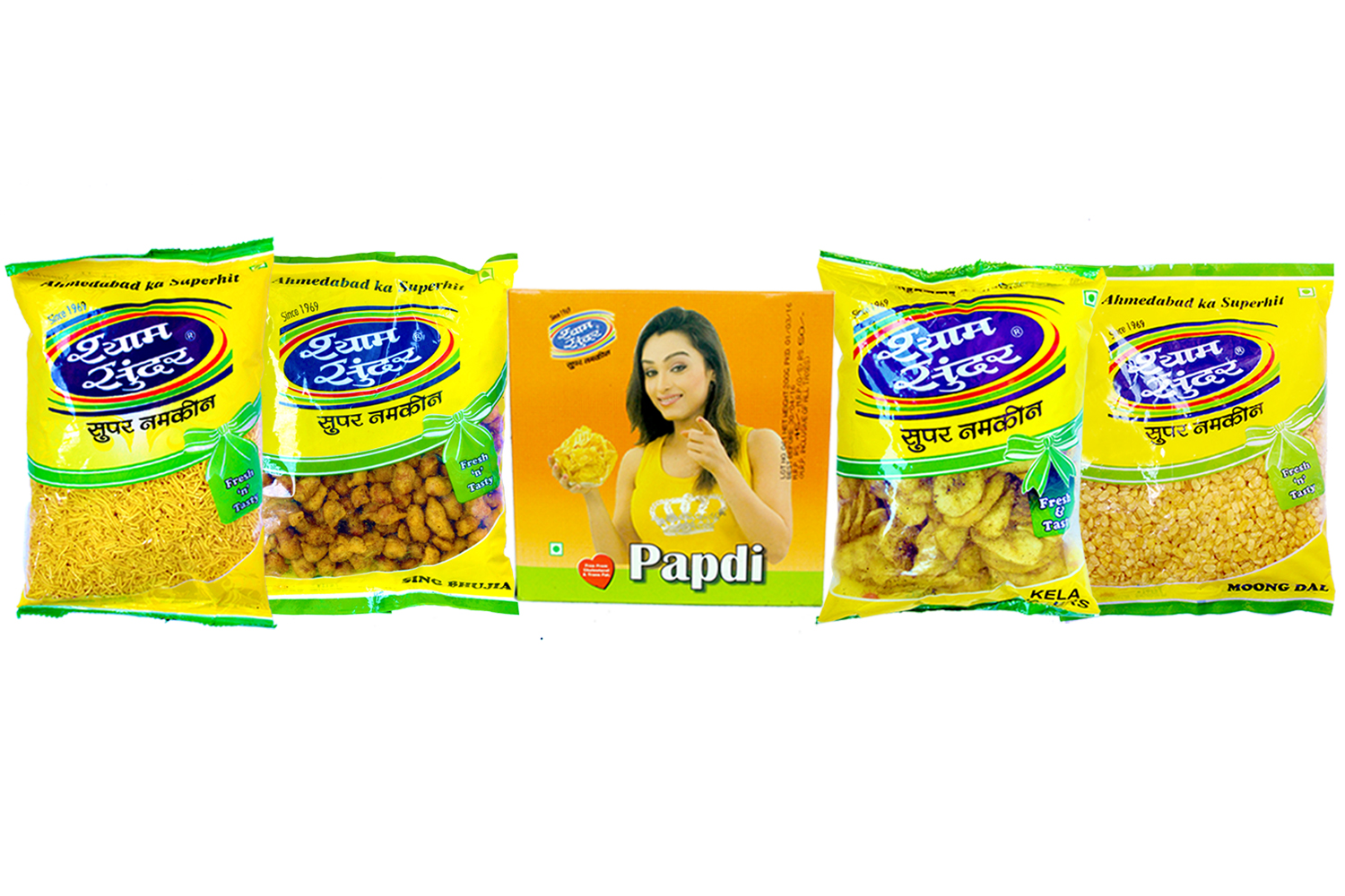 Buy Shyam Sunder Combo Pack of 5 -(Jini Sev + Papdi Box + Sing bhuiya ...