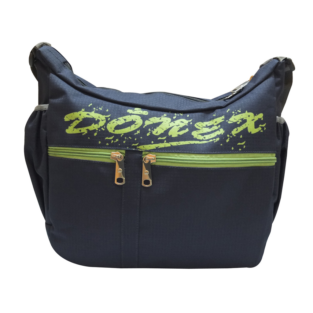 Buy Donex Solid 9 L Polyester Unisex Messenger Bag Blue RSC01415 Online ...