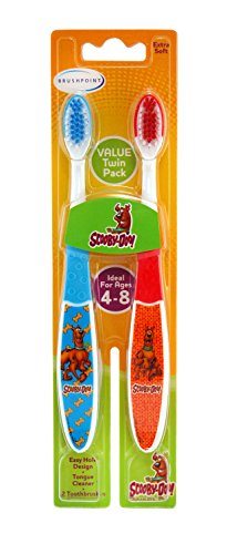 Buy BrushPoint Scooby Doo Manual Toothbrush Twin Pack, 2 Count Online ...