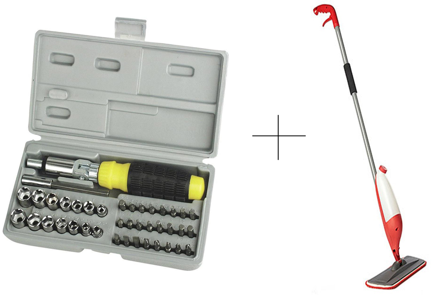 Buy Buy Spray Mop With Free 41 Pcs Toolkit Screwdriver Set - 41SYMOP ...