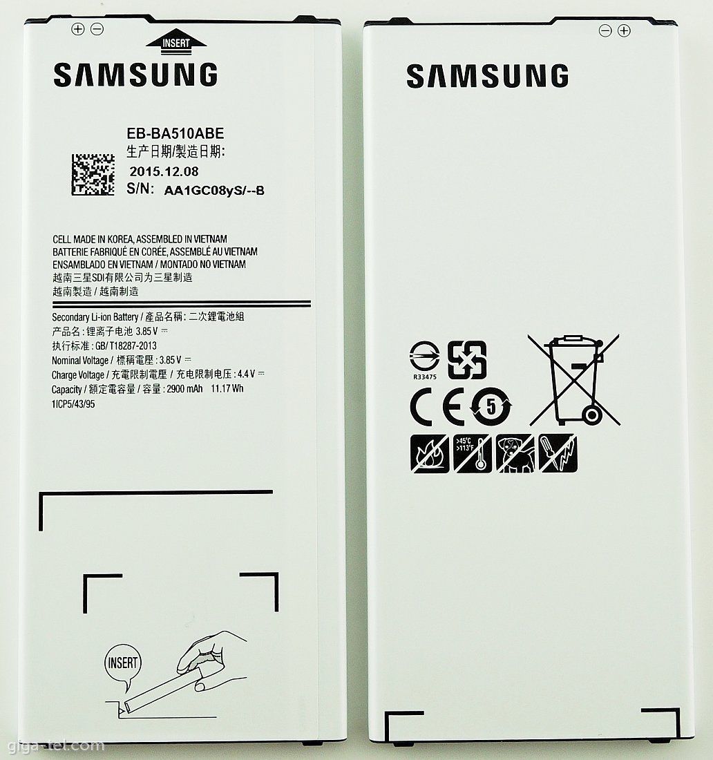 Buy Samsung Battery For Galaxy A5 2016 A510F - 2900mAh 6 Months ...