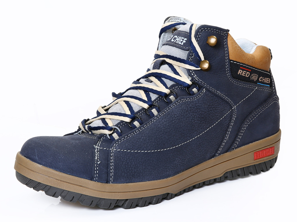 Buy Red Chief Blue Men High Ankle Outdoor Casual Leather Shoes (RC2071 ...