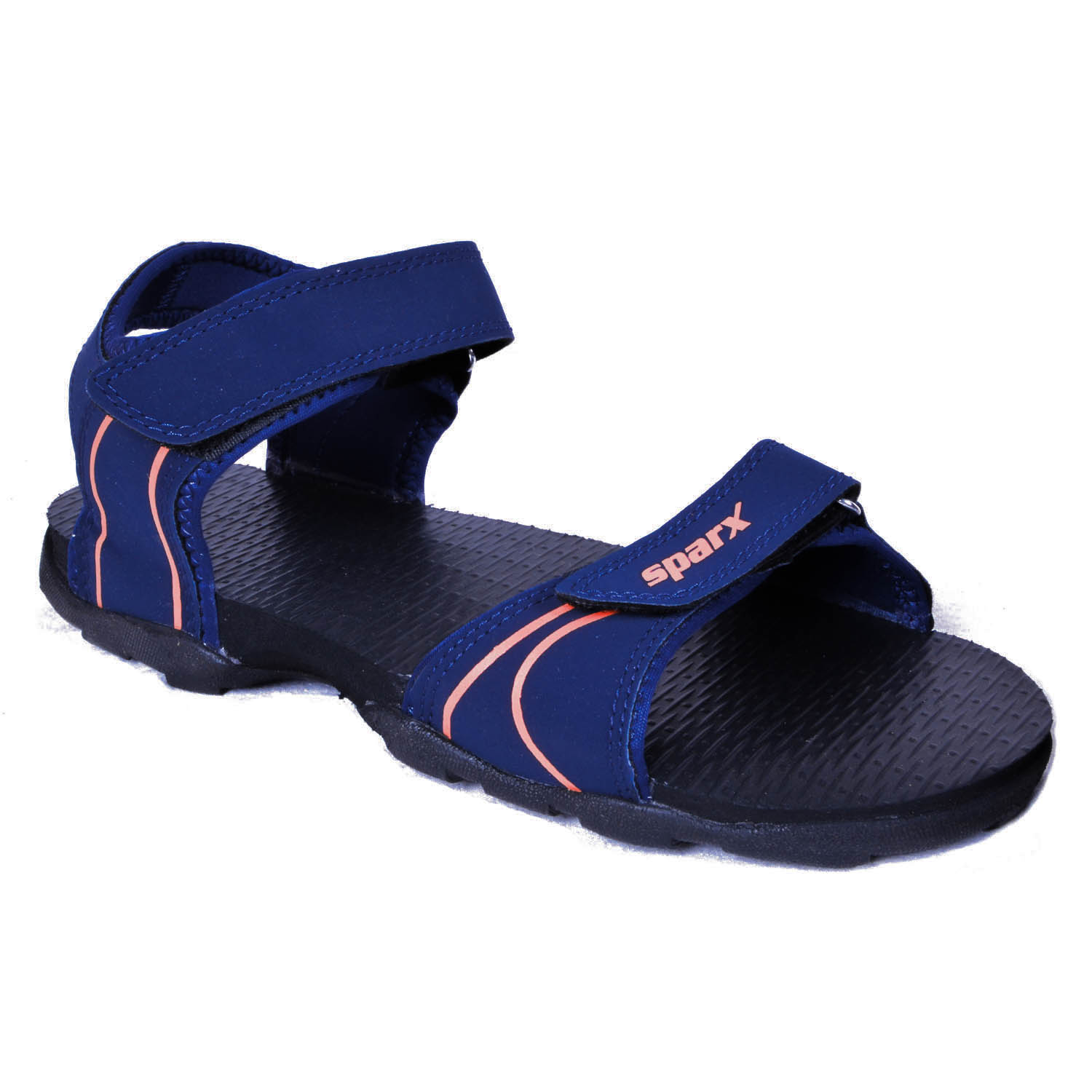 Buy Sparx Mens Blue & Orange Velcro Floaters Online @ ₹575 from ShopClues