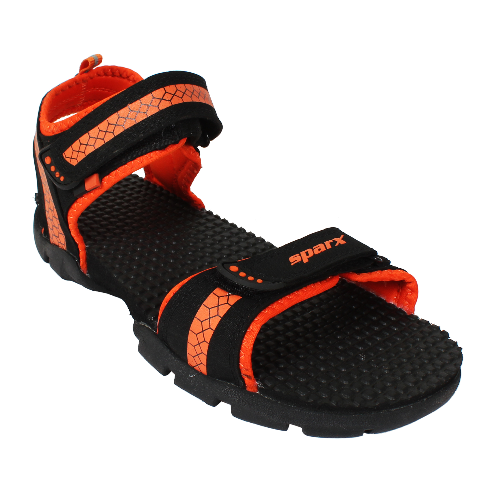 Buy Sparx Men's Black & Orange Casual Floaters Online @ ₹698 from ShopClues