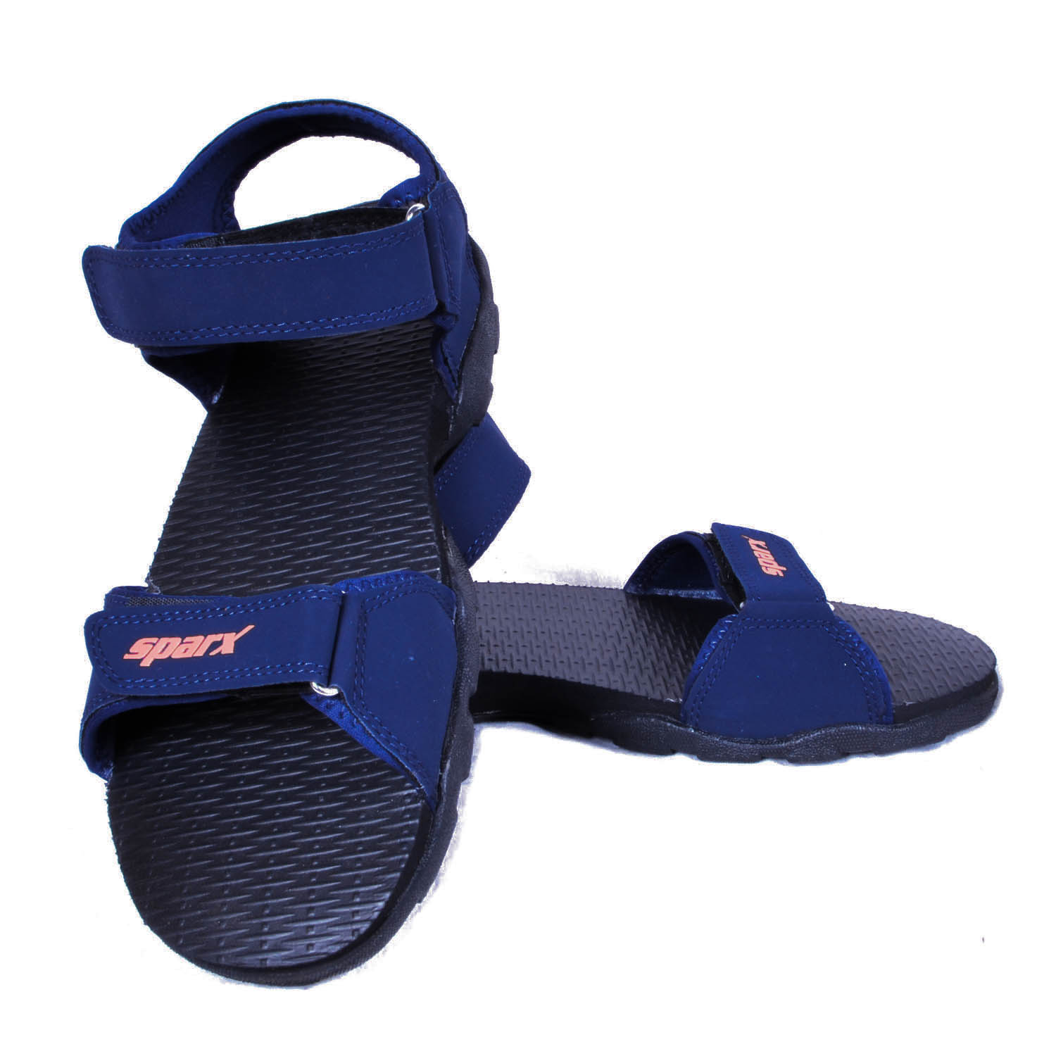 Buy Sparx Mens Blue & Orange Velcro Floaters Online @ ₹575 from ShopClues