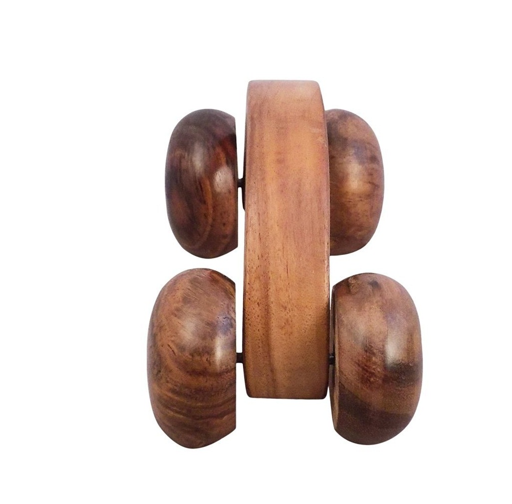 Buy Desi Karigar wooden hand massager roller body stress acupressure ...