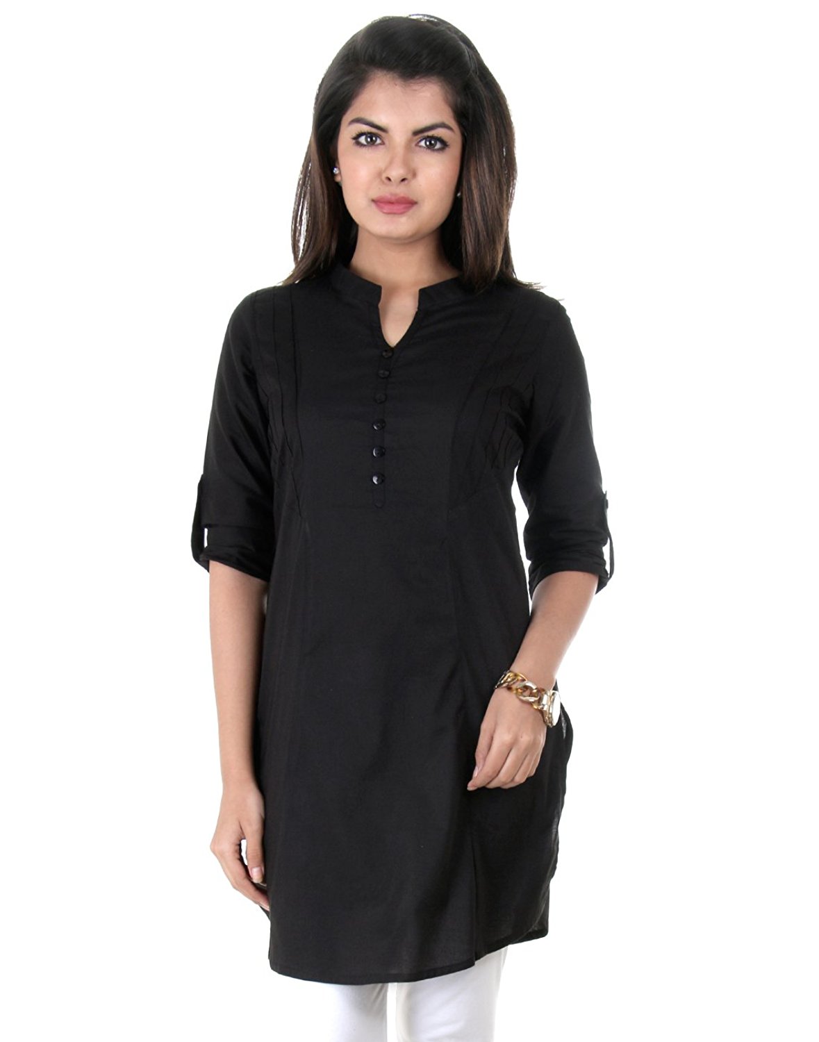 Buy Short Kurti With Fold up Sleeves Online @ ₹2500 from ShopClues
