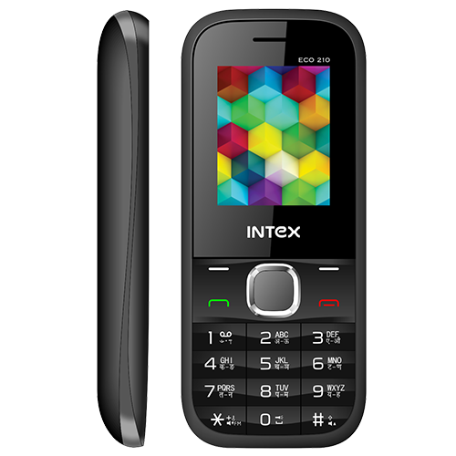 Buy Intex Eco 210 Dual SIM Feature Phone (Black) Online @ ₹1030 from ...