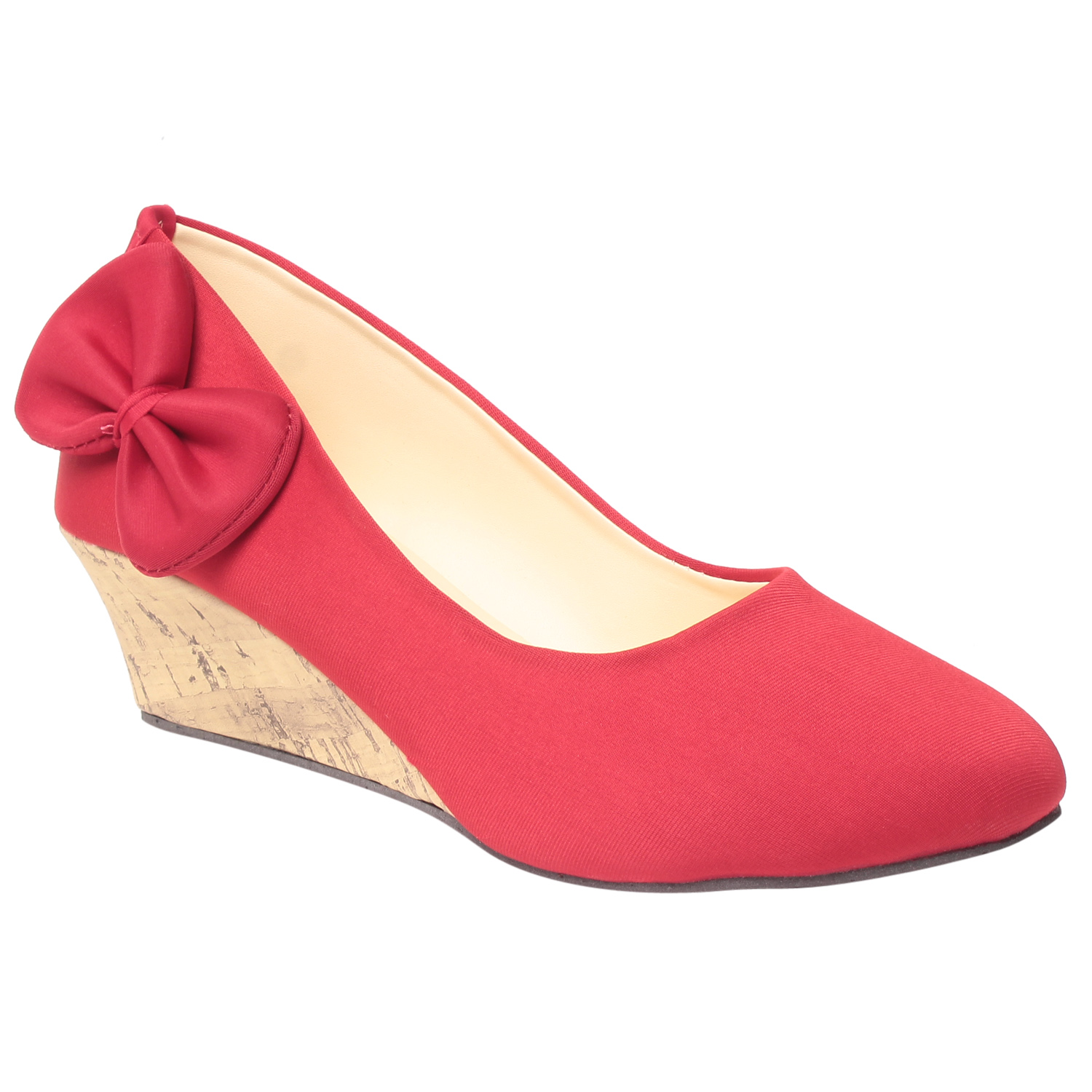 Buy MSC Women's Red Wedges Online @ ₹499 from ShopClues