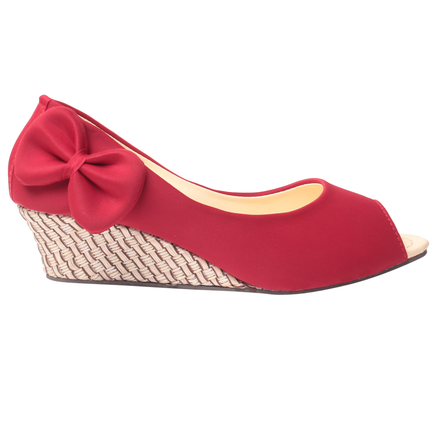 Buy MSC Women's Red Wedges Online @ ₹499 from ShopClues