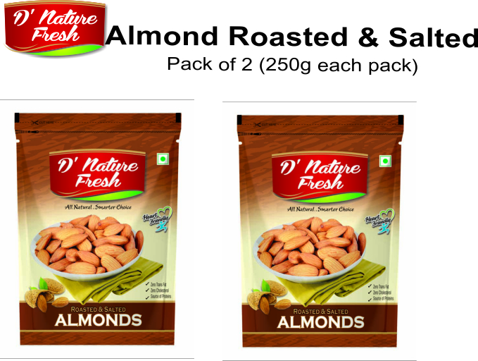 Buy Roasted Almond Pack Of 2 (250 Gm X 2) Online @ ₹750 from ShopClues