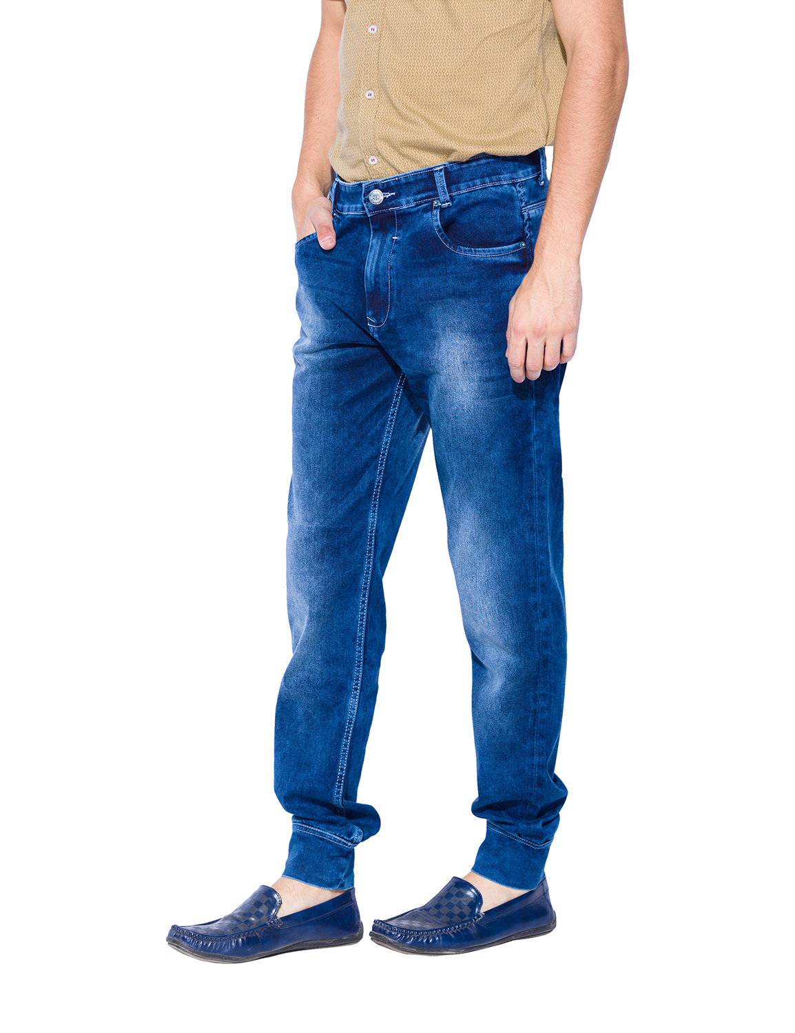 Buy Mufti Mens Blue Slim Fit Jeans Online @ ₹1499 from ShopClues