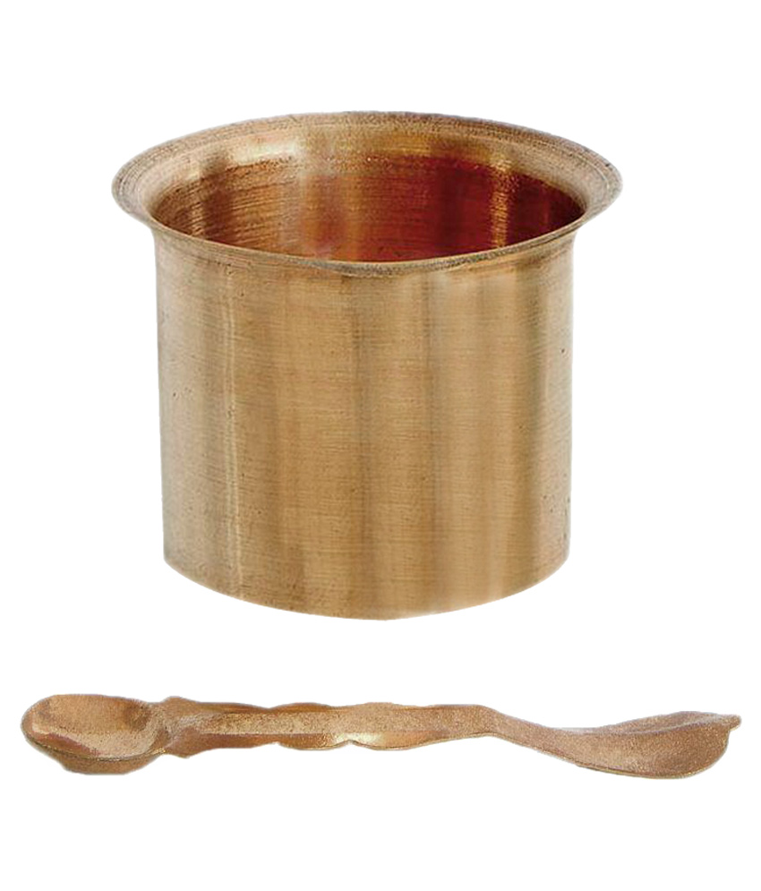 Buy Copper Panch Patra with Spoon / Panch Patra with Achmani ...