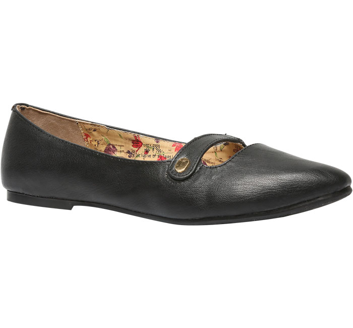 Buy Bata Women's Black Bellies Online @ ₹799 from ShopClues